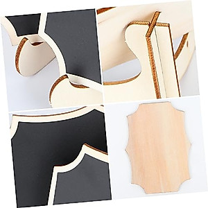 WOFASHPURET 10pcs Wood Decor Wedding Decoration Dining Room Table Decor Place Sign Message Board Signs Table Numbers Blackboard Display Chalkboards Message Board Ornament Mini Blackboard Easel