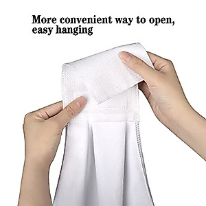 bisibuy Pink Galaxy Hanging Hand Towel 2 Pieces Soft Absorbent Velcro Closure Hand Towels for Kitchen Bathroom Home Decorative 12x17 Inch