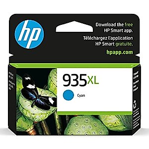 HP 935XL Cyan High-yield Ink Cartridge | Works with HP OfficeJet 6810; OfficeJet Pro 6230, 6830 Series | C2P24AN