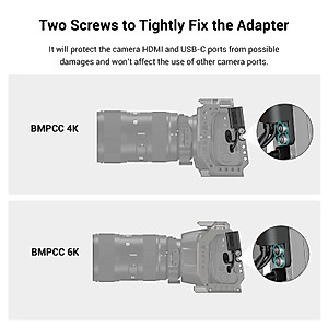 SMALLRIG USB/Type-C Data Cable Adapter for Blackmagic Pocket Cinema Camera for BMPCC 6K/4K Camera Cage - 2960