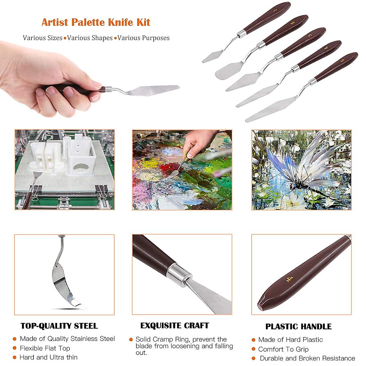 Rustark 40 Piece 3D Printer Accessories Tool Kit, Spatulas,Tweezers,File, Needles,Cutting Mat and More 3D Printing Tools for Removal, Clean-up, Finish 3D Printers