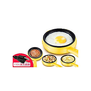 Cuisine 6-Inch Non-Stick Electric Skillet, Yellow Mini frying pan, Cuisine Electric Skillet,