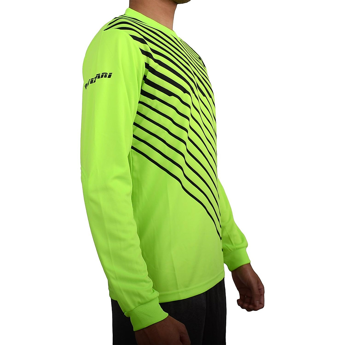 Vizari Arroyo Youth Soccer Goalkeeper Jersey for Youths | Shock Absorbing Long Sleeve Goalie Jersey (US, Alpha, Large, Regular, Green/Black)