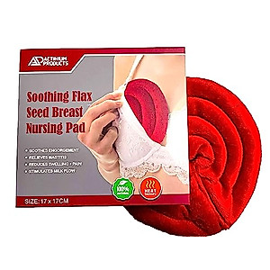 Capibaras Microwavable Flax Seed and Lavender Breast Pad for Breastfeeding Pain Relief - Plush Hot and Cold Compress for Breast Therapy, Engorgement, Tenderness & Mastitis