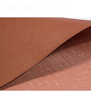 NW 54.0" x 39.4" Leather Repair, Sofa Leather Repair, Car Seat Leather Repair Patch-Adhesive Backing-First Aid for Sofa Car Seat (Dark Brown)