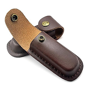 Pocket Sheath Handmade Pouches Leathers Holsters Folding Holder Outdoor Carry Sheath Tool Easy To Use