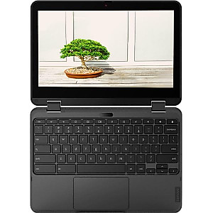 Lenovo 2023 Convertible 2-in-1 Lightweight Chromebook, 11” HD IPS Touchscreen, Intel Processor Up to 2.60GHz, 4GB Ram, 32GB SSD, Super-Fast WiFi, Chrome OS, Dale Black (Renewed)