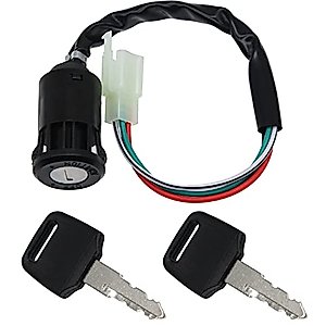 4 Pin and 4 Wire Ignition Key Switch Fit for 50cc 70cc 90cc 110cc 125cc Quad ATV 4 Wheeler Go Kart Sunl Roketa Kazuma.