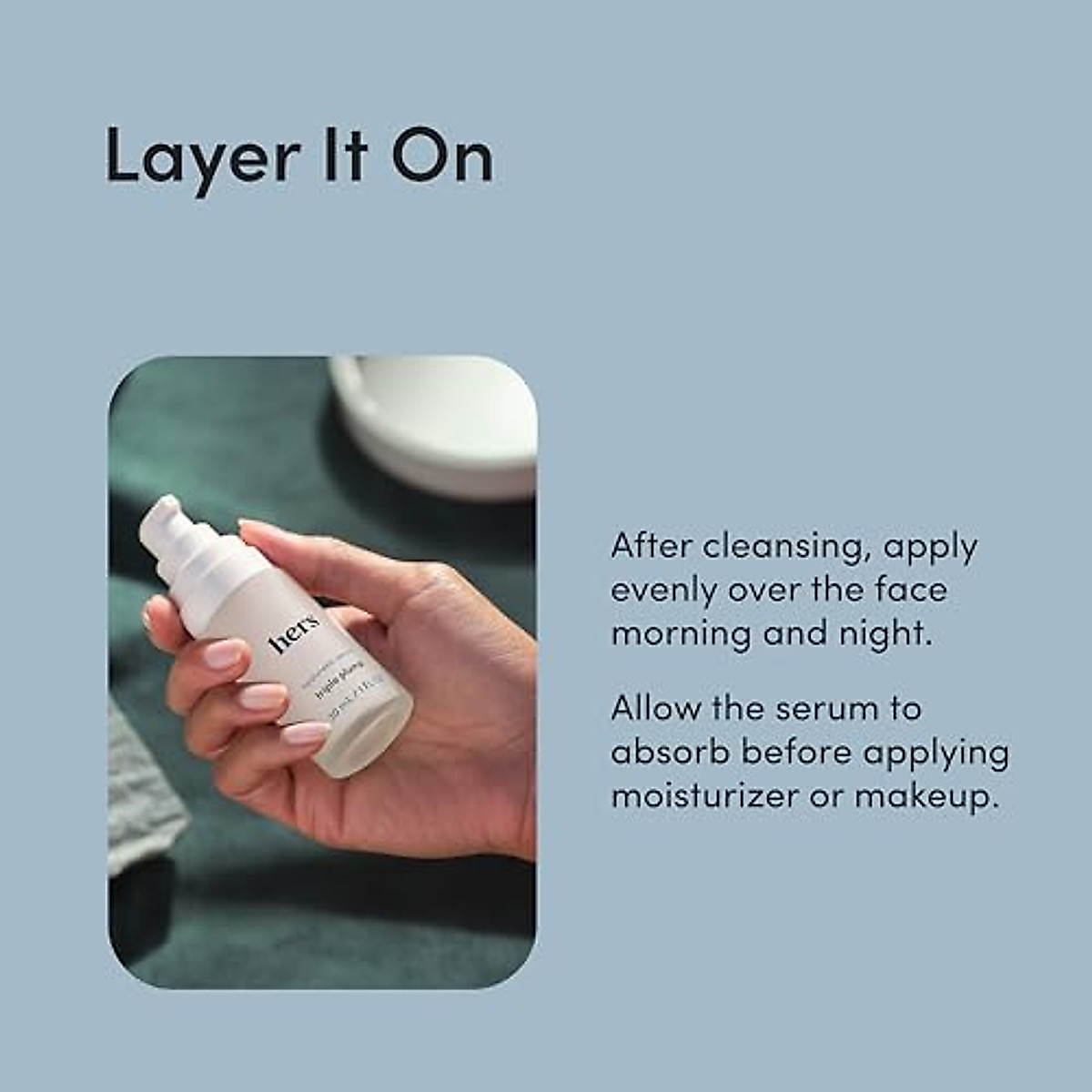 Hers Triple Plump Hyaluronic Serum - Deeply Hydrating Hyaluronic Acid Face Serum with 3 Different Molecular Weights - Provides 3 Levels of Hydration - Hyaluronic Face Serum - 30 mL