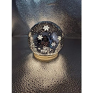 Christmas Decor Lovely Reindeer Sled Snow Globe – 4.7 x 5.1 Inches