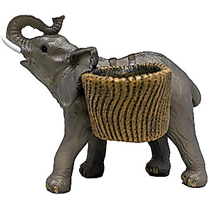 DWK Animal Holder with Salt And Pepper Shaker Set (3 Piece) | Kitchen Décor and Accessories | Salt and Pepper Shakers | Home Décor | Home Decorations… (Elephant)