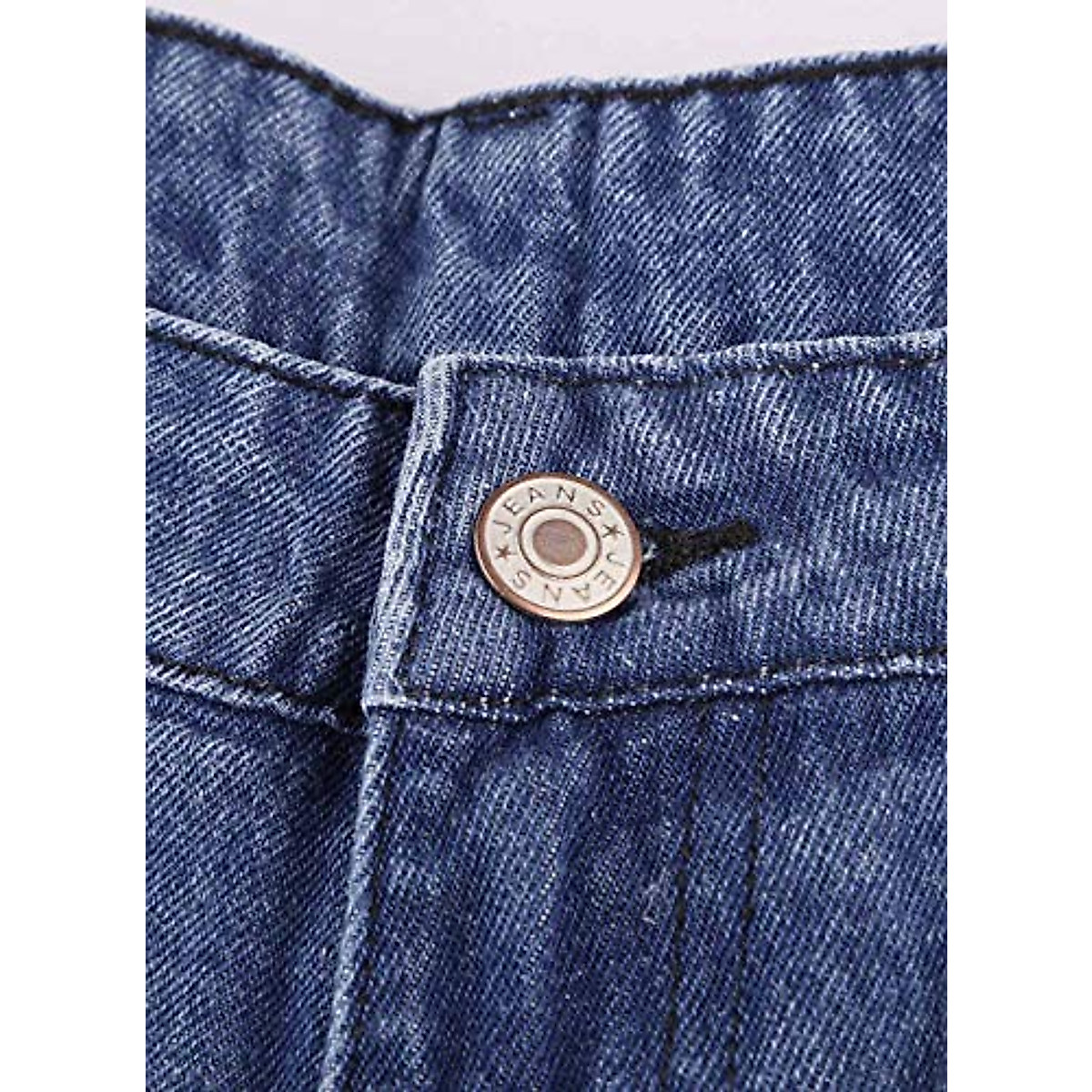 Sidefeel Women's Boyfriend Jeans Loose Stretchy Ripped Distressed Denim Pants Size 8 Sky Blue