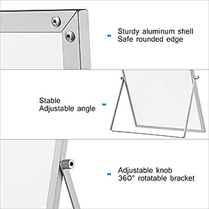 STOBOK Magnetic Whiteboard with Stand,Dry Erase Board for Home Office School