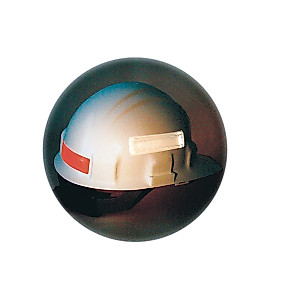 Accuform LHR104BU Adhesive Vinyl Retro-Reflective Hard Hat/Helmet Sticker, 1" Length x 4" Width x 0.014" Thickness, Blue (Pack of 16)