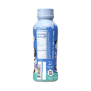 Alani Nu Protein Shake, Ready to Drink, Naturally Flavored, Gluten Free, Only 140 Calories with 20g Protein per 12 Fl Oz bottle (Cookies & Cream, 4 Pack), Number Of Items 1