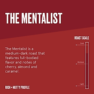 Bulletproof The Mentalist Medium-Dark Roast Single-Serve Pods, 24 Count, 100% Arabica Coffee Sourced from Guatemala, Colombia & El Salvador