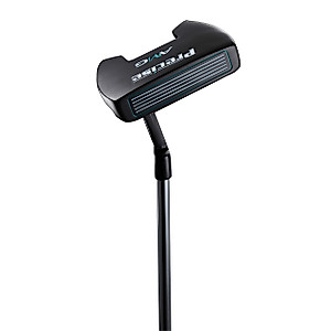 Precise AMG Men's Complete Golf Clubs Package Set Includes Titanium Driver, S.S. Fairway, S.S. Hybrid, S.S. 6-PW Irons, Putter, Bag, 3 H/C's Right Hand - Choose Size! (Tall Size +1", Right Hand)