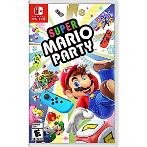 Nintendo Switch 32 GB Console w/ Neon Blue & Red Joy-Con (HACSKABAA) Bundle with Nintendo Mario Kart 8 Deluxe + Super Mario Party + Super Mario Maker 2 + Nintendo Switch Minecraft + More