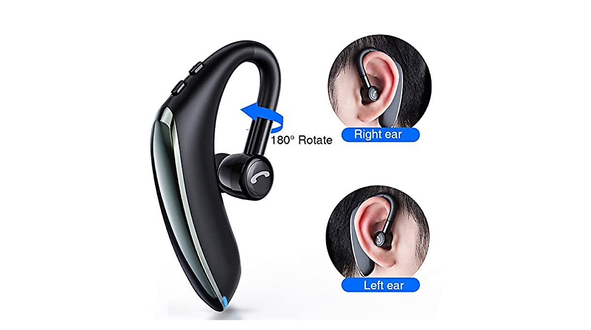 Lymoc Bluetooth Earpiece | 25 Hr Talktime, Noise Cancelling
