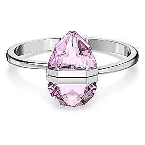 SWAROVSKI Lucent Bangle, Pink, Rhodium Finish