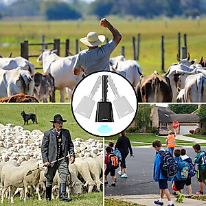 8 Inch Steel Cow Bell with Handle, 2-Pack Noise Makers Cowbell for Sport Events Cheering Hand Bell for Football Games,Party, Concert, Graduations, School, Farm Ranch(Black)