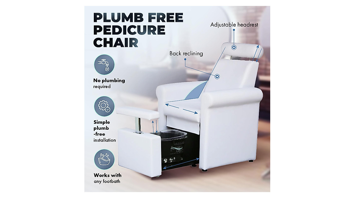 Buy-Rite Mona Lisa Plumbing Free Pedicure Chair