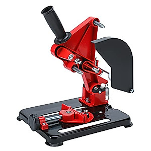 YaeKoo Angle Grinder Stand Grinder Holder Cutter Support Cast Iron Base for 100mm - 125mm Angle Mill (4"-5") Red Color