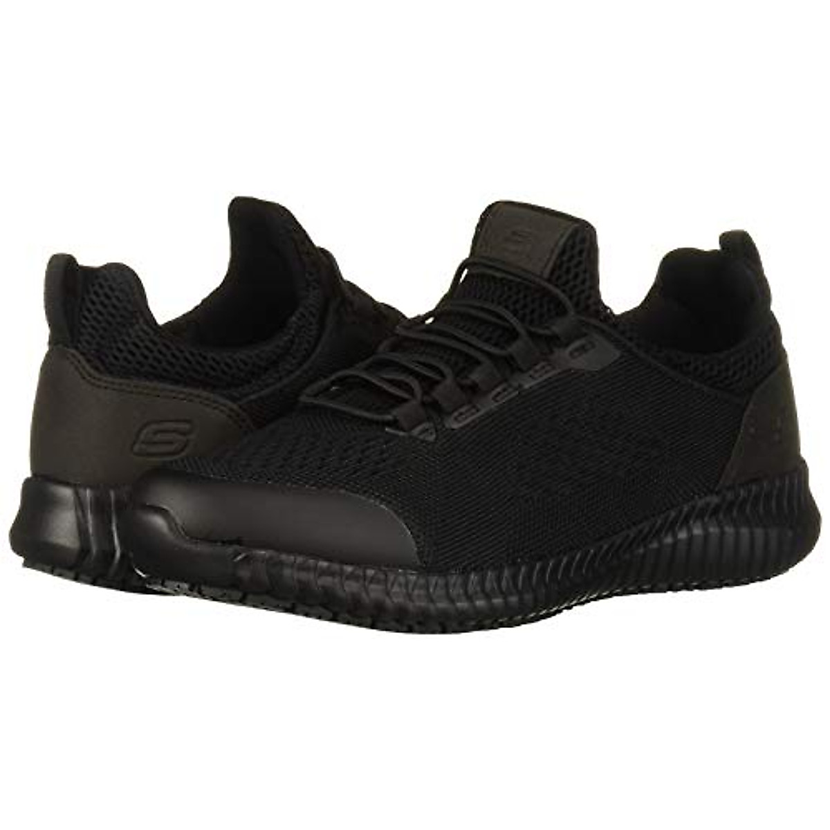 Skechers Women's Cessnock Carrboro Health Care Professional Shoe, Black, 7 M US