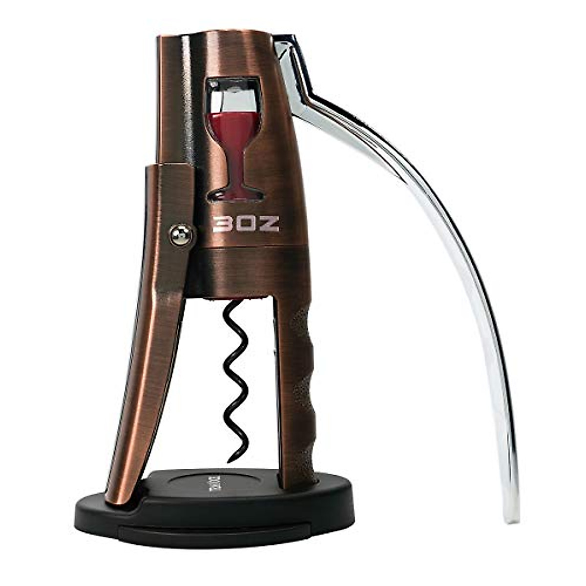 Manual Wine Opener Quality Vertical Lever Corkscrew Wine Bottle Opener with Foil Cutter easy to use lever corkscrew (BRONZE)