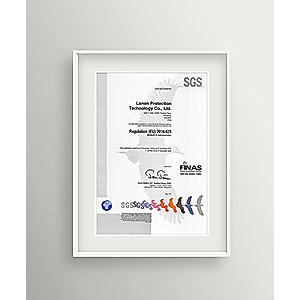 LANON Nitrile Chemical Resistant Gloves, Reusable Heavy Duty Safety Work Gloves, Acid, Alkali and Oil Protection, 18" Length, Non-Slip, Large