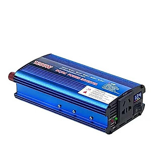 Solar Inverter 500w-2500w Car Inverter 12v24v48v to 220v Solar Inverter Car Truck Electric Household Power Converter (Color : 12V, Size : 1200w)