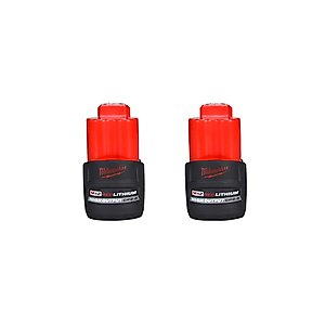 Milwaukee 48-11-2425 12V Lithium-Ion Hight Output CP2.5Ah Battery 2 Pack