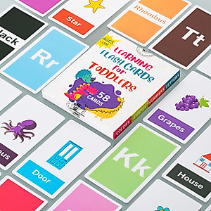 Mr. Pen- Alphabet Flash Cards for Toddlers, Double-Sided, 58 Picture Cards, Toddler Flash Cards, Alphabet Flash Cards, Baby Flash Cards, Letter Flash Cards, ABC Flash Cards, Number Flash Cards