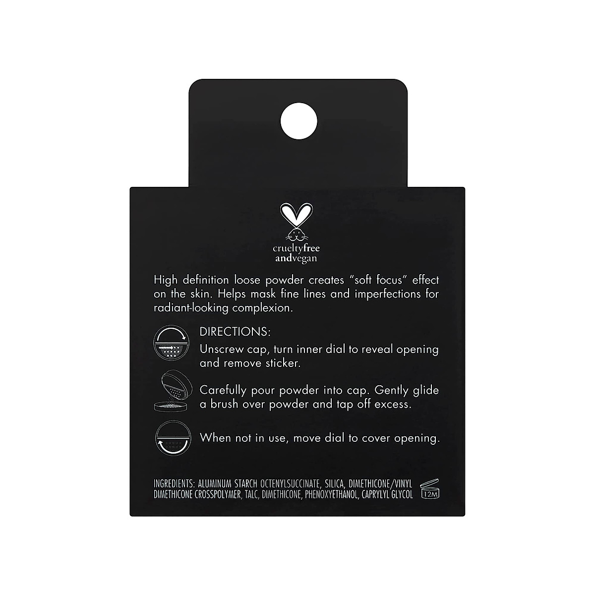 e.l.f. Cosmetics High Definition Powder Loose Powder, Lightweight, Long Lasting Creates Soft Focus Effect, Masks Fine Lines and Imperfections Sheer, Radiant Finish 0.28 Oz