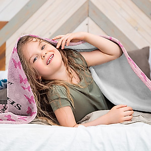 Gevuto 10 Year Old Girl Birthday Gifts Blankets,10th Birthday Decorations for Girl Throw 50"X60", Best Gifts for 10 Year Old Girls, Double Digits Birthday Gifts for 10 Year Old Girls, Teen Girl Gifts