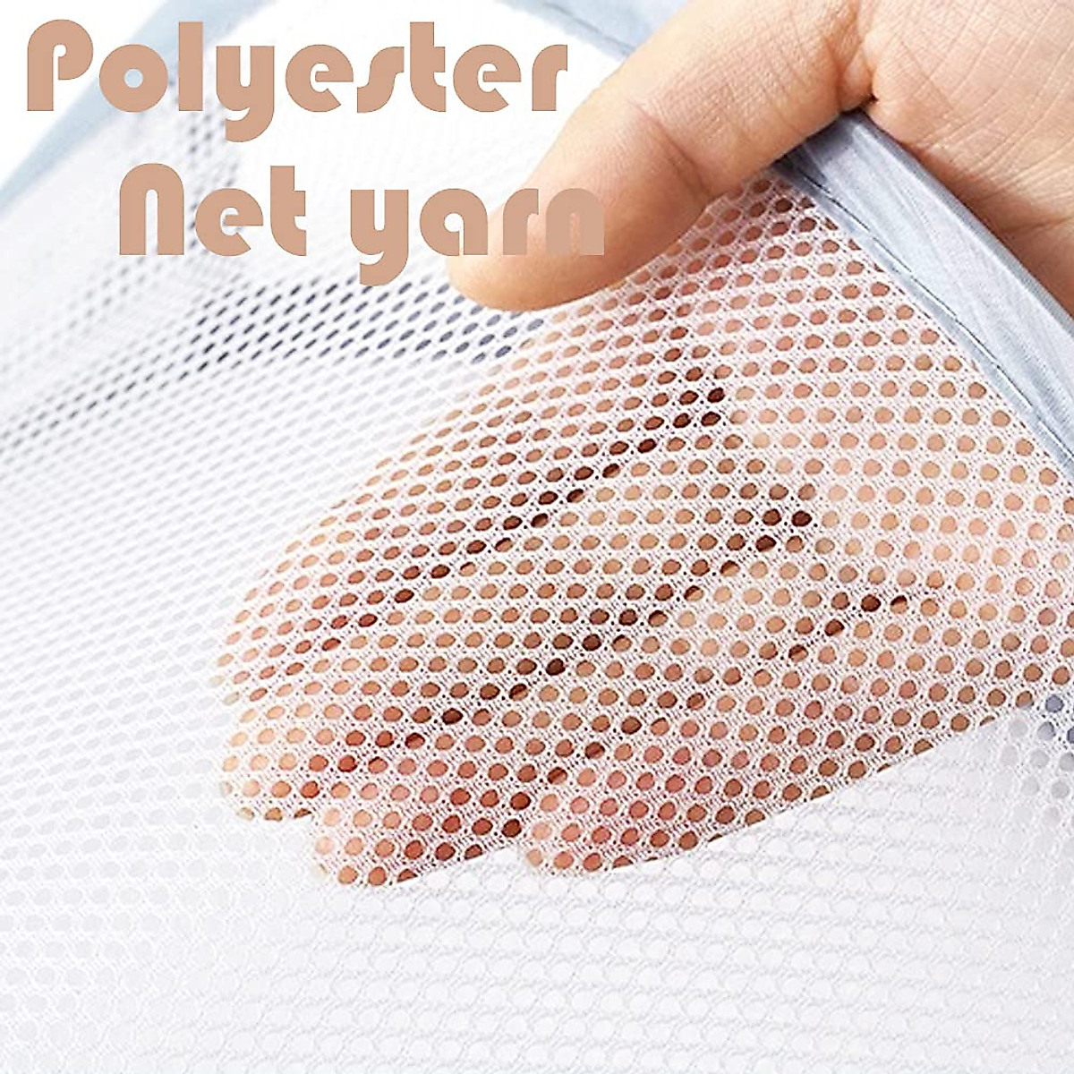 Mesh Collapsible Small Wall Laundry Baskets，Hanging Laundry Hamper，for Hotel, University Dormitory Use by HHSSALIN (1, CLASSIC)