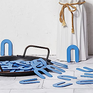 Horseshoe Shim Tile Spacers 1/16 Inch Tile Spacers U Shape Plastic Shims for Leveling, Blue (500)