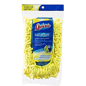 Quickie Microfiber Dust-Mop Refill for 060 Mop, Green Replacement Head, for Cleaning Home/Office/House/Kitchen/Bathroom/Floors