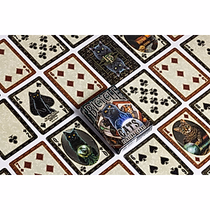 Bicycle Cats Playing Cards Designed by Lisa Parker, Black