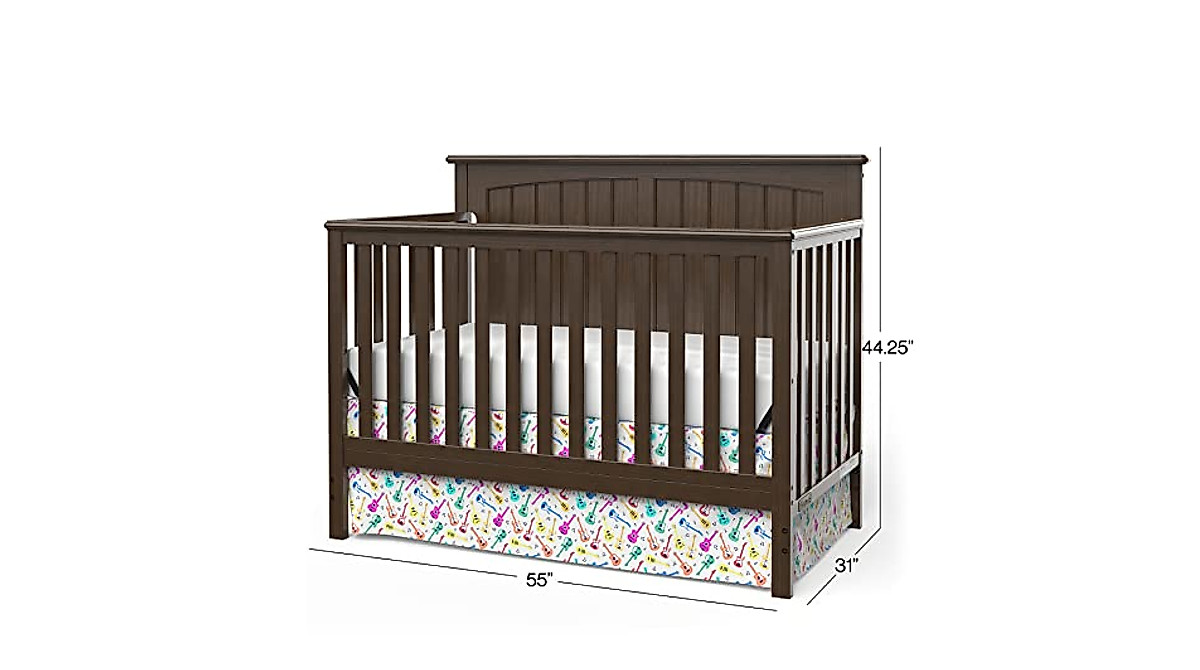 Child Craft Sheldon 4-in-1 Convertible Crib in Slate