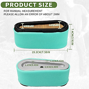 LOCOPOW 496894S 496894 493909 Air Filter & Pre Filter Compatible with Briggs & Stratton 12.5-17HP 5053K 272403S 272403 5053B 5053D 5053H John Deere LG496894 LG496894S Craftsman 24151 Lawn Mower