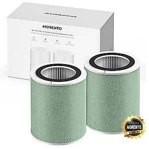 MORENTO MR7566 Air Purifier Replacement Filter for MR7566 Air Purifer, High-Efficiency Activated Carbon Filter，4-in-1 Air Purifier Filter, Original Standard Version- 2 Pack