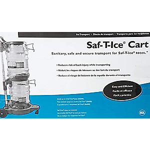 San Jamar SICART60 Saf-T-Ice Cart for use with 2 Saf-T-Ice SI6000