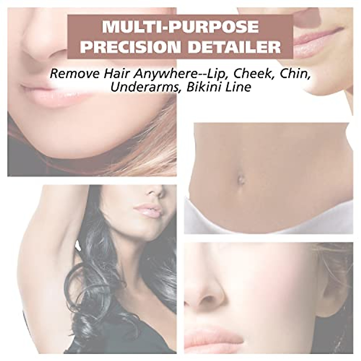 Wahl Clean & Smooth Ladies Rechargeable Facial Hair & Peach Fuzz Electric Shaver for Women – Compact Size for Travel - Model 9865-2801V