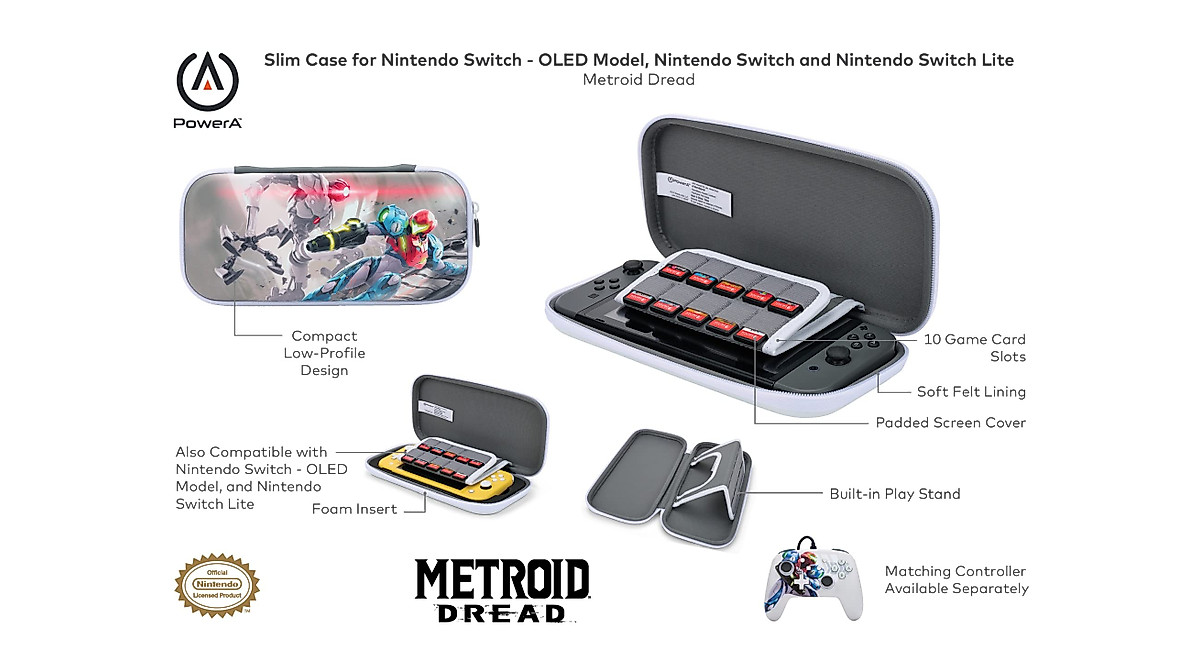 PowerA Slim Case for Nintendo Switch - Metroid Dread