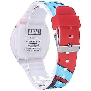 Accutime Marvel Spider-Man Kids' SPD4492 Digital Display Quartz Red Watch