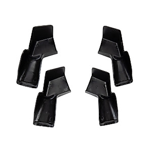 Camco 42323 Gutter Spout with Extension - Pack of 4, Black