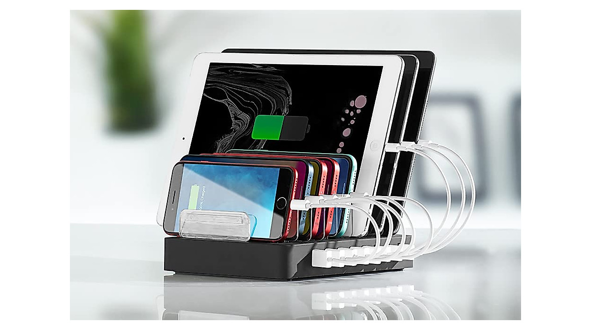 Sharper Image 8 Device Quick Charging Station | Charge 8