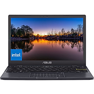 ASUS 2022 Newest Vivobook Go Laptop, 11.6 Inch HD Ultra-Thin Display, Intel Dual core, 4GB RAM, 64GB eMMC, Wi-Fi, Bluetooth, Windows 11 Home in S Mode, Bundle with JAWFOAL