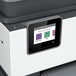 HP OfficeJet Pro 9018e Wireless Color All-in-One Printer with Bonus 6 Months Instant Ink with HP+ (1G5L5A), White